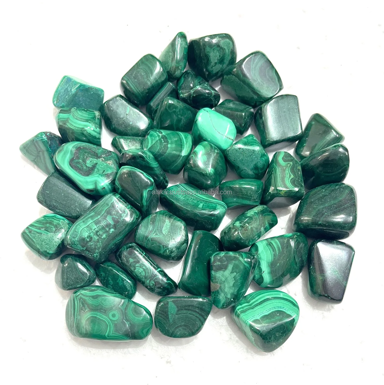 New Arrival Malakite Tumblestone from India Wholesaler and Exporter of ...