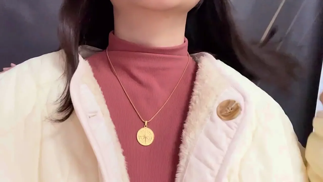 Viral Videos & Demos On Fashion compass necklace, non tarnish jewelry ...