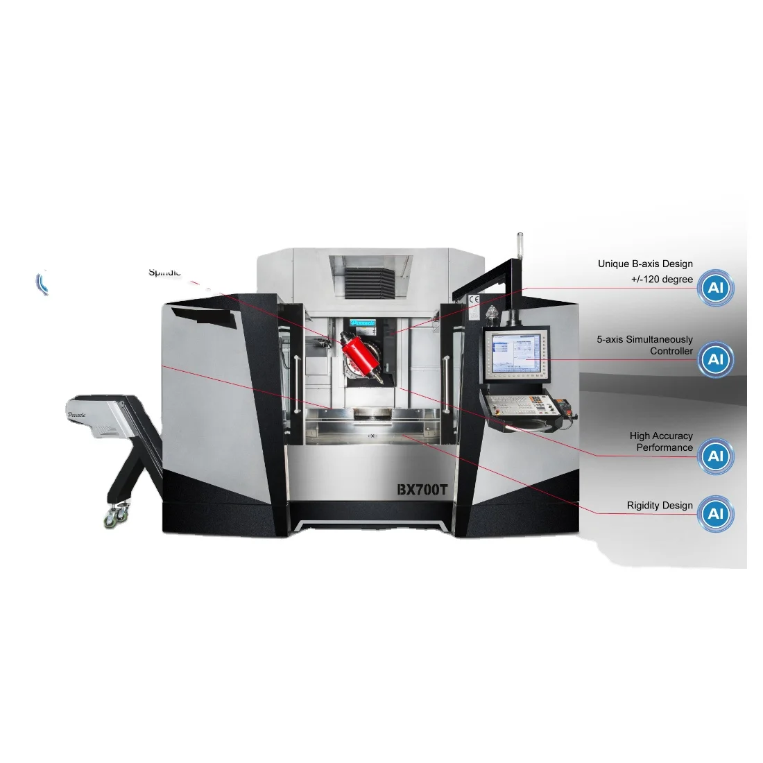 Cnc Vertical Machining Center Fanuc System Vmc Vertical 3 Axis Cnc ...