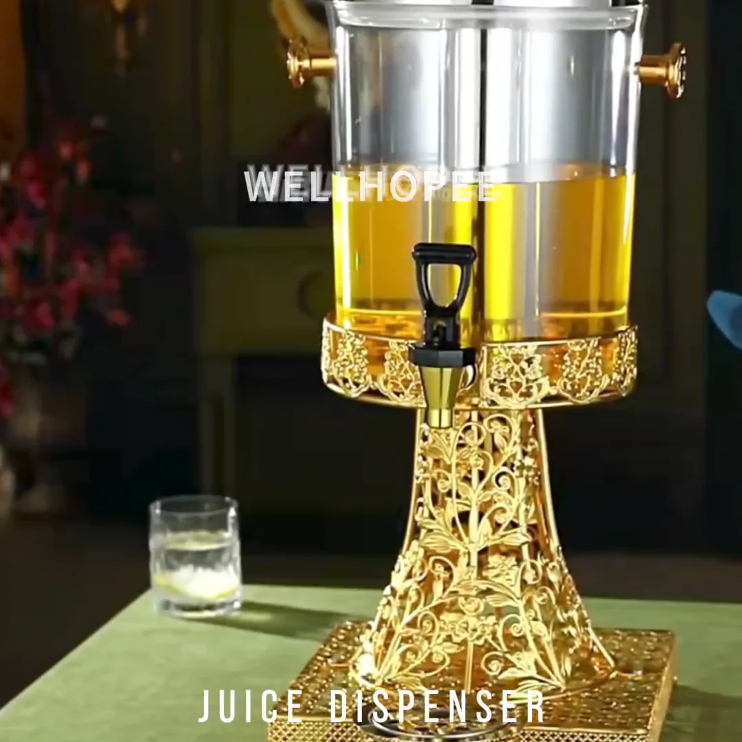 Catering Juice Dispenser Wedding Ceremony Gold Restaurant Beverage ...