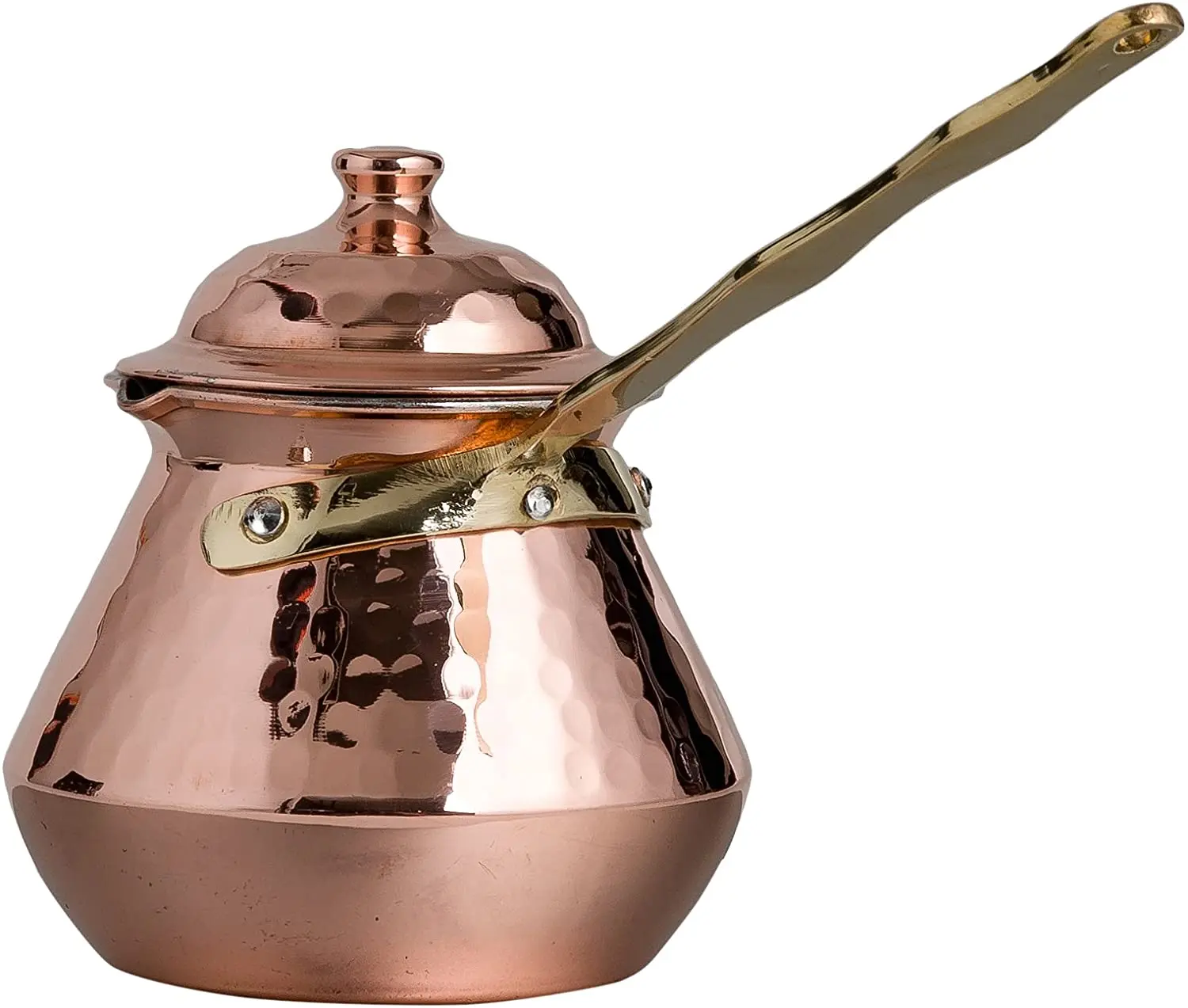 Gorgeous Copper Ibrik - Turkish Greek Hammered Coffee Pot
