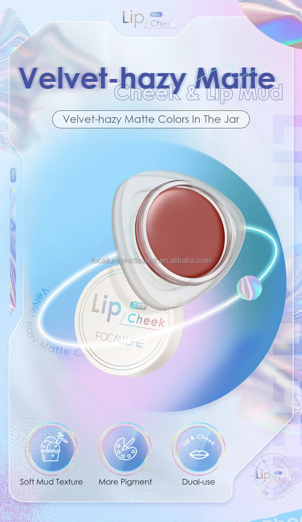 FOCALLURE FA266 Matte Cheek & Lip Tint - Long-Lasting Color