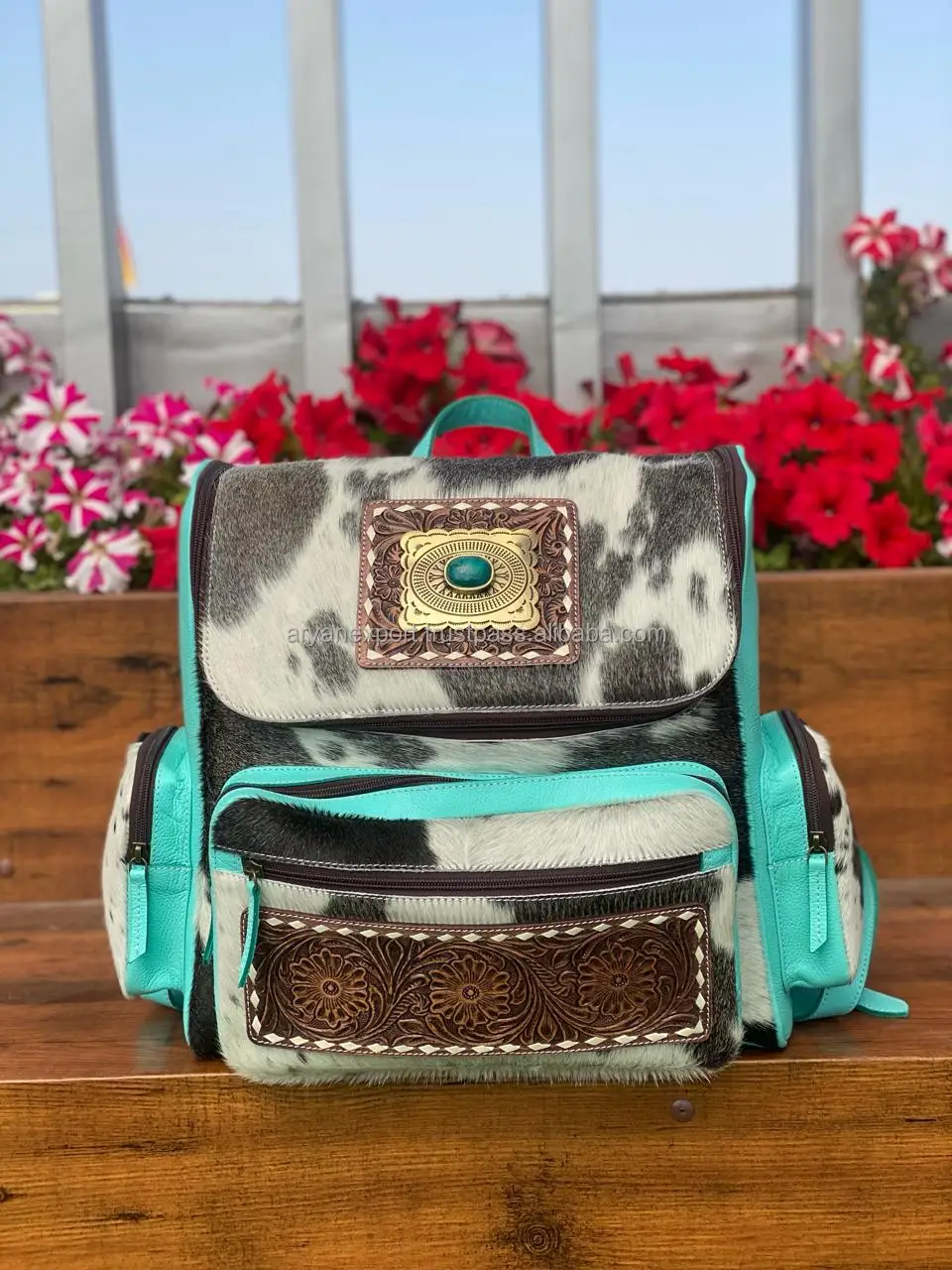 New Arrival Handcrafted Western Tooled & Cowhide Leather Diaper Bags ...