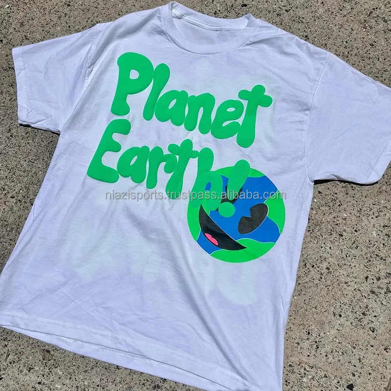 Puff Print Custom T Shirt 3d Foam Print 100% Cotton High Quality Men's ...