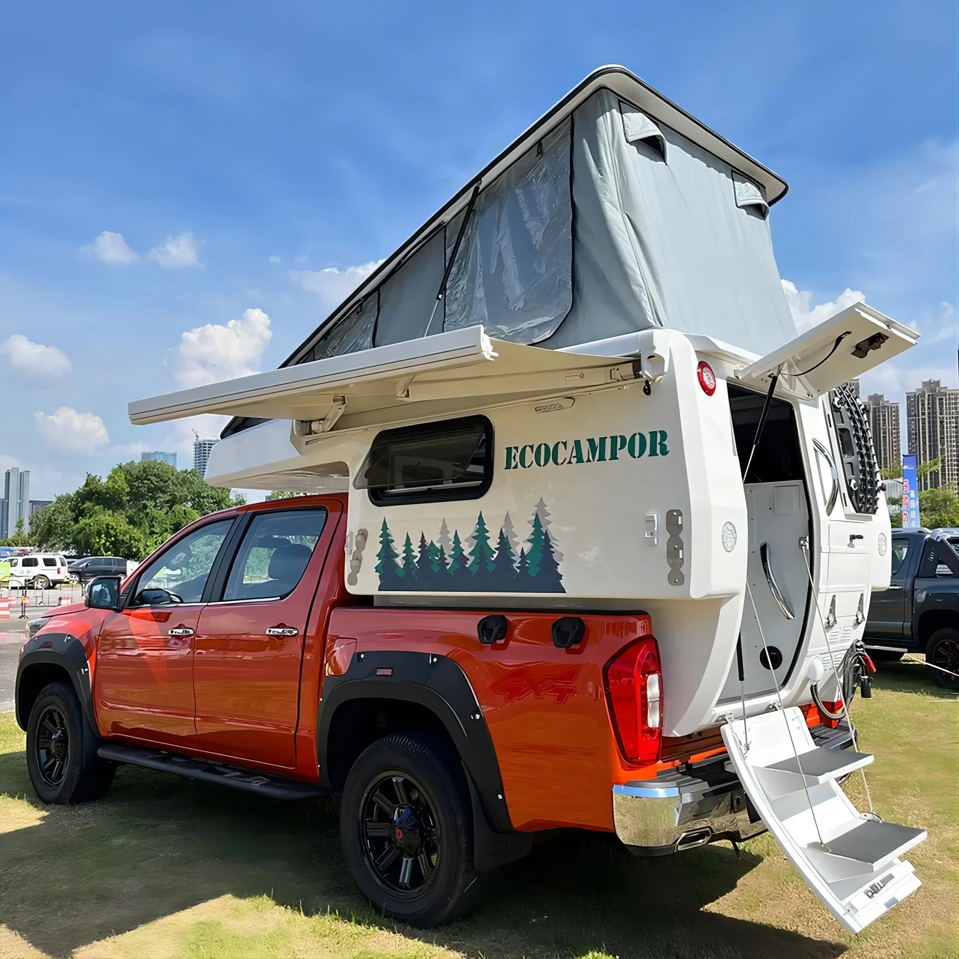 Ecocampor Fiberglass Truck Camper - Stylish & Durable