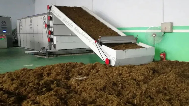 Belt Type Animal Feed Drying Equipment Plantain Napier Grass Dryer ...