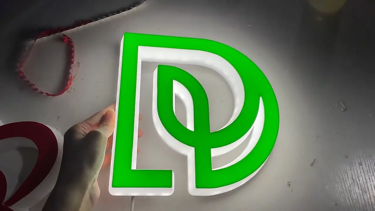 Clear Acrylic Whole Lit Led Logo Signs Letter Company Business Building ...