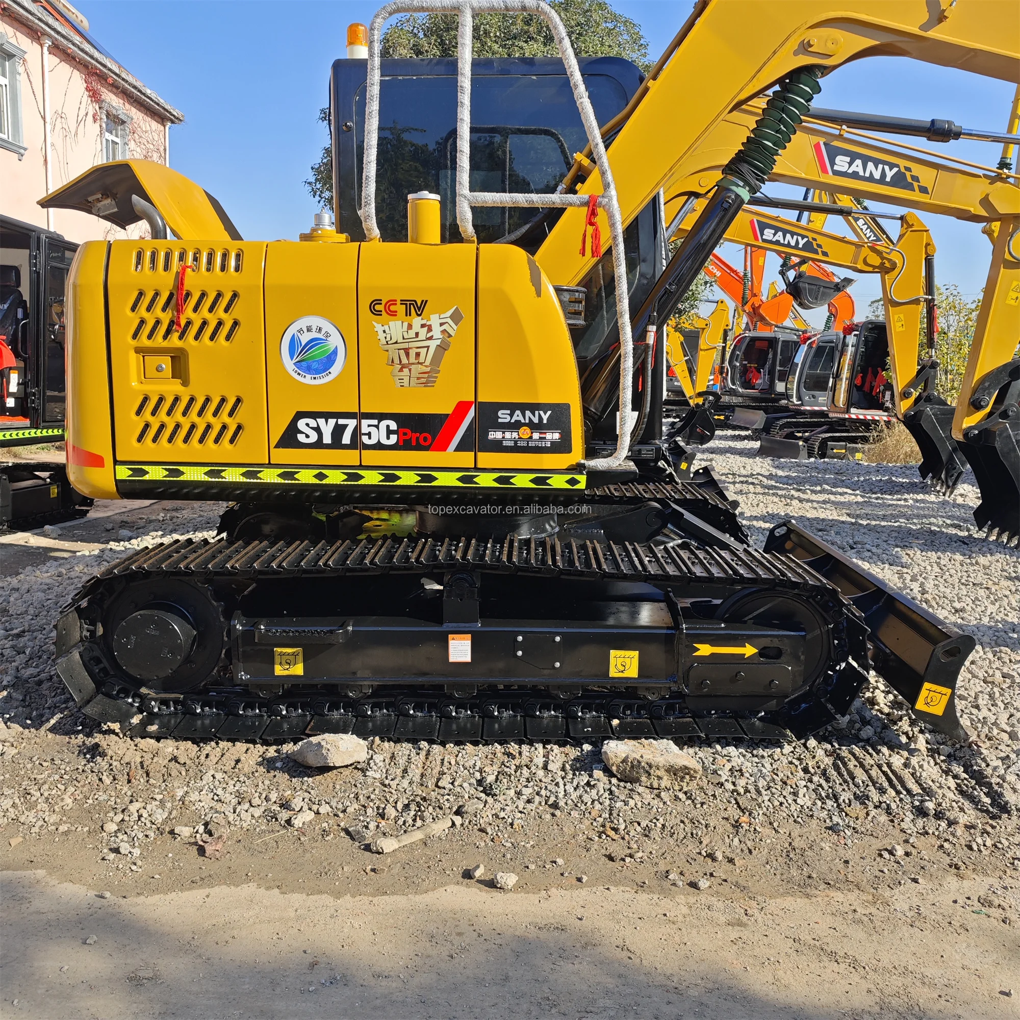 Big Excavators 7.5 Ton Sany Sy75 With High Quality Heavy Earth-moving ...