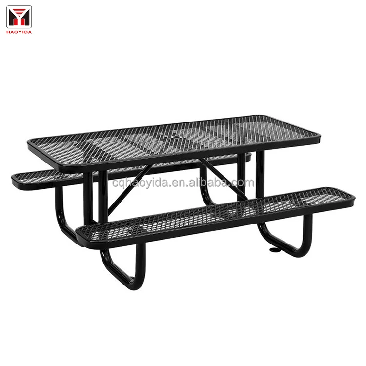 Outdoor Rectangular Picnic Table Bench Set - Durable & Stylish