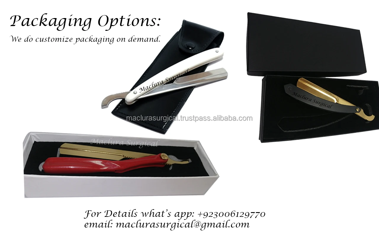 Turkish Straight Razor Black Plastic Handle - Buy Plastic Straight ...