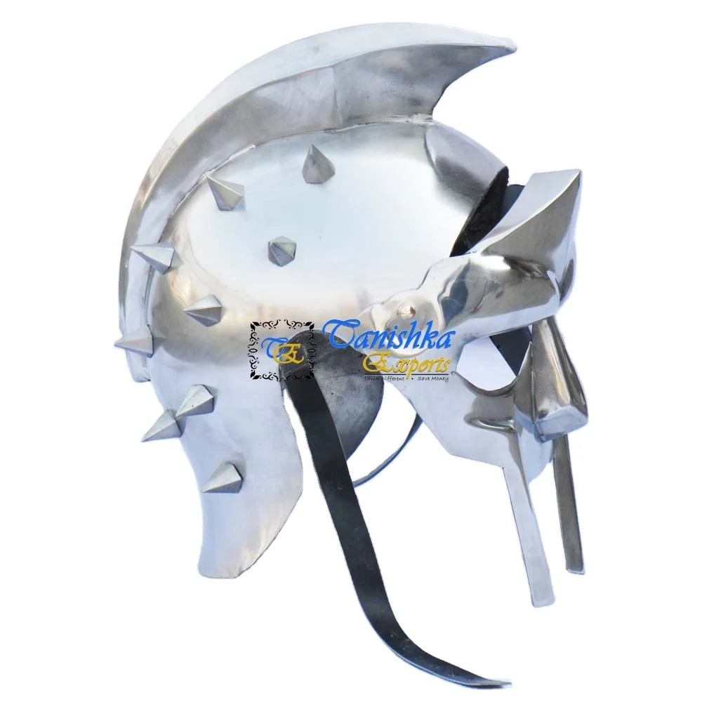 Medieval Knight Gladiator Metal Armor Helmet Handmade Home Office Decor ...