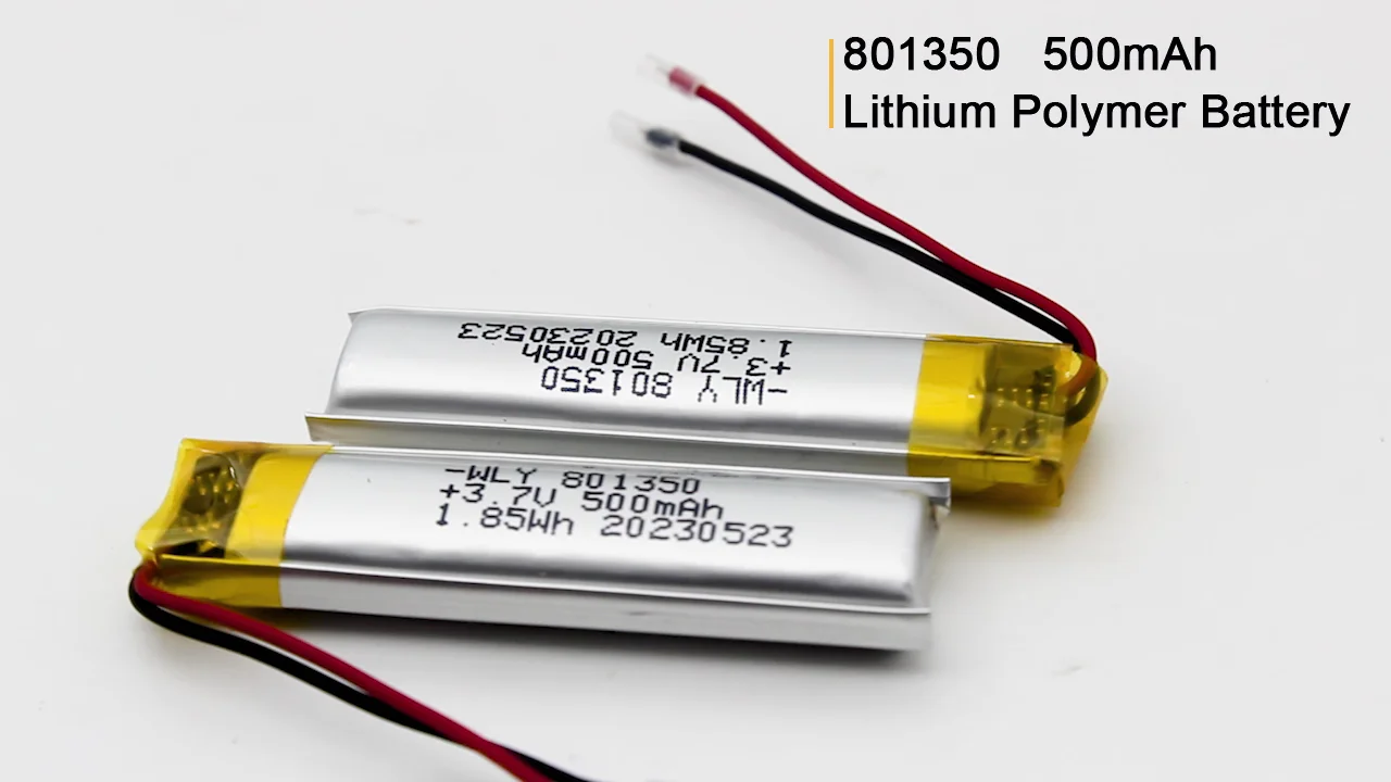 3.7v Polymer Lithium Ion Battery Rechargeable Lipo Batteries 500mah ...