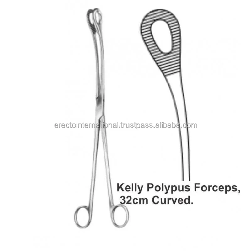 Kelly-pinzas De Tejido Delicado,Instrumentos Quirúrgicos,Polipiel Uterina - Buy Kelly Polypus ...