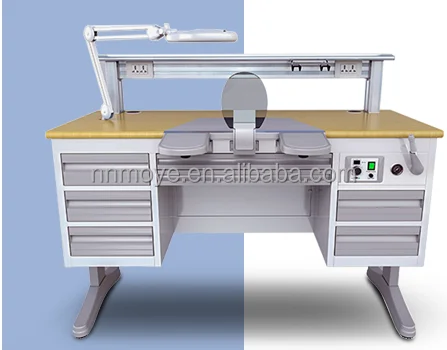 Dental Lab Table Single Double Seats With Dust Collector - Buy Dental ...