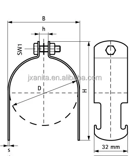 Galvanized Steel Pipe Unistrut Clamp - Durable & Reliable