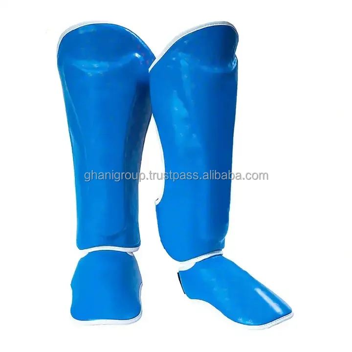 GAF Custom Logo Resistance Leather Martial Arts Shin Pads Boxing Shin ...