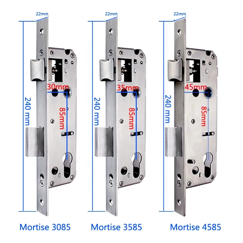 Stainless Steel Latch Safety System 3085 3585 Mortise Electronic ...