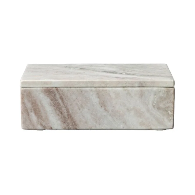 Rectangular Shape Designers Look Marble Box Hot Selling Marble Box High ...