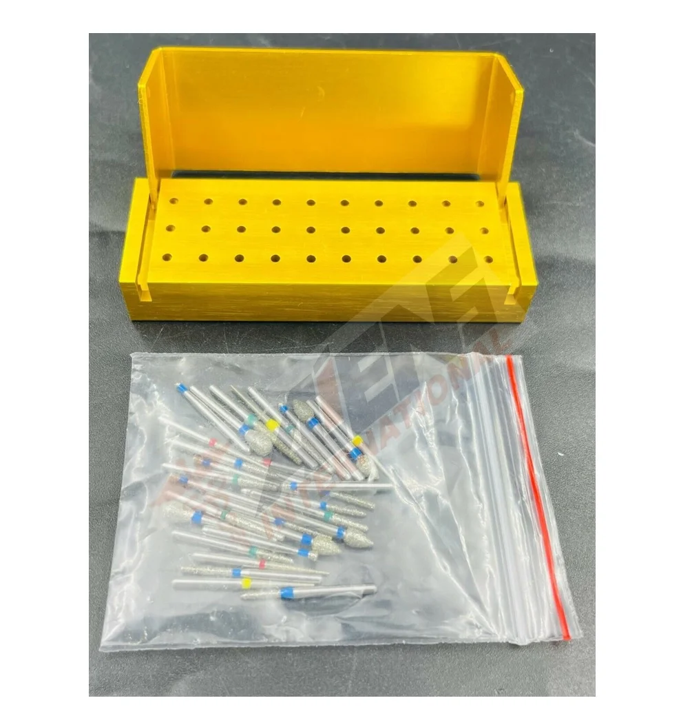 Dental Cartridge Repair Kit Dental Diamond Burs Drill Disinfection Bur ...