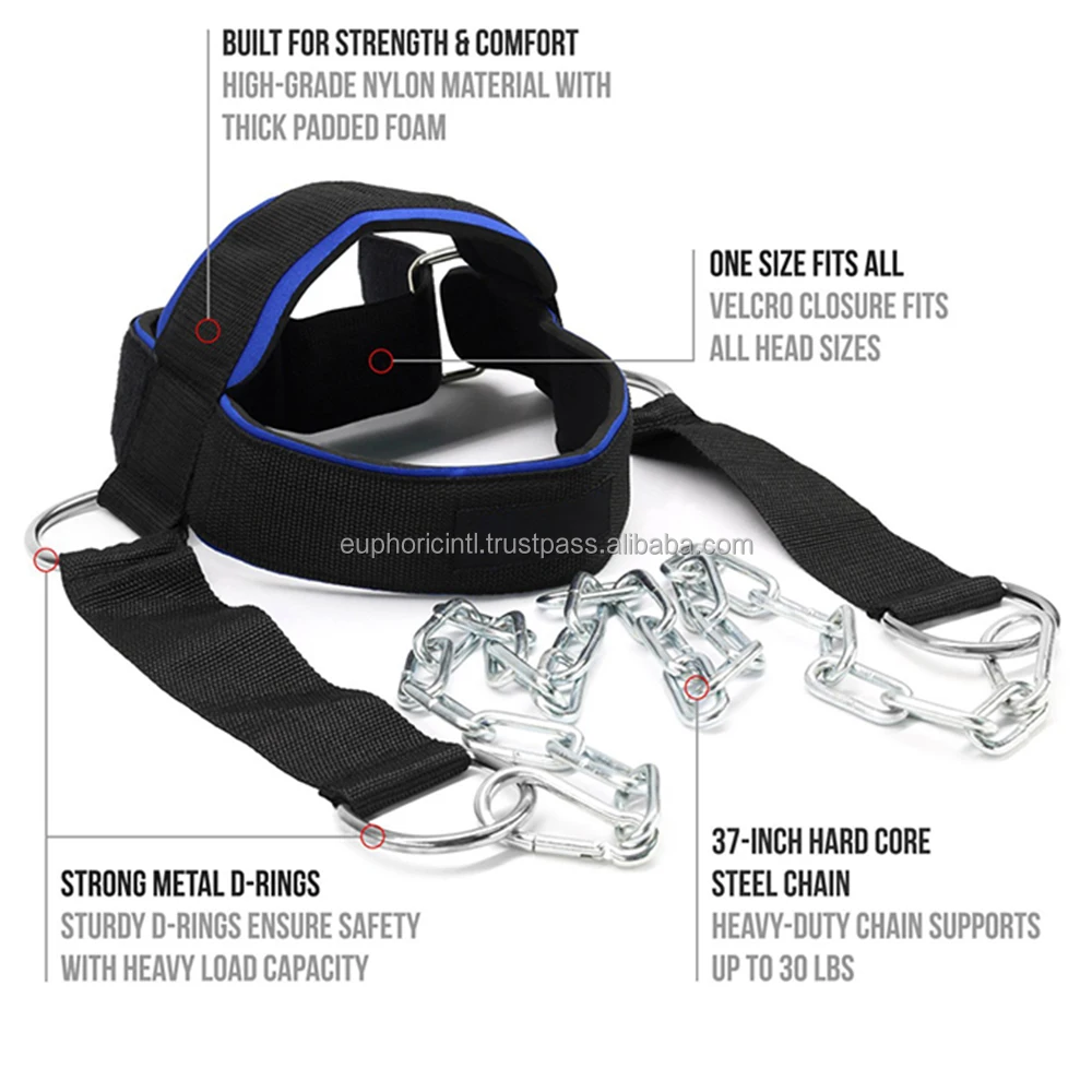 Fitness Head Neck Harness Neck Exerciser Builder Support Breathing ...
