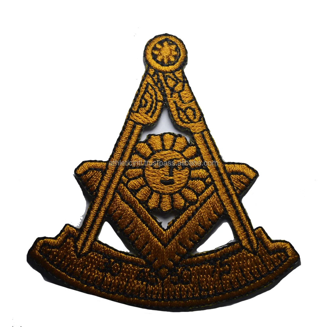 Masonic Large Back Patch Embroidered Patches Iron On Sew On Blue ...