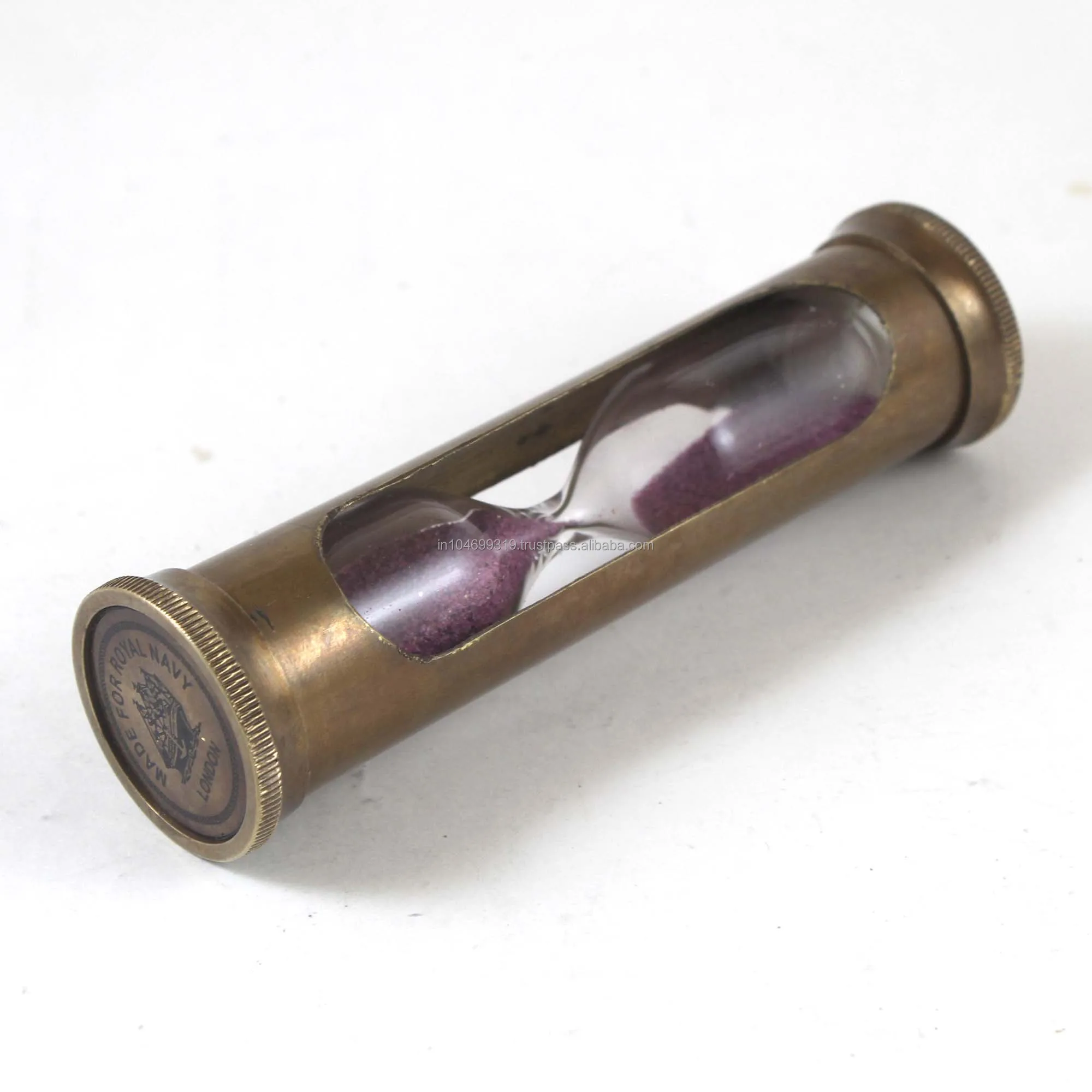 Brass Metal Sand Timer Collectible Antique Style Nautical Sand Timer ...