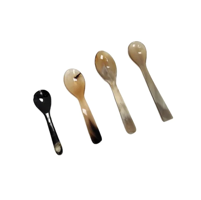 High On Demand Horn Spoon Handmade With Polished Small Size Mini Spoon ...