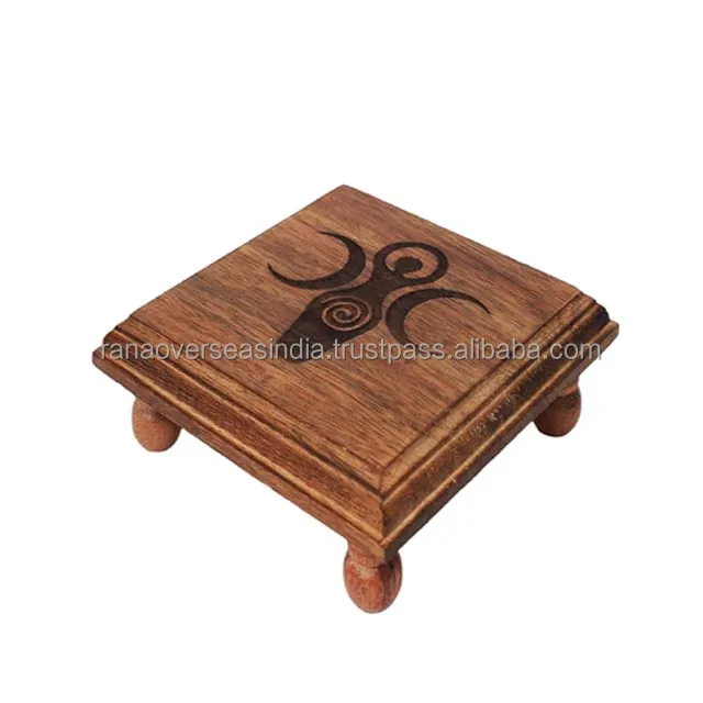 Earth Goddess Themed Premium Wooden Altar Table for Worship