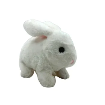 Plush Walking White Rabbit Toy With Sound For Children - Buy Plush ...