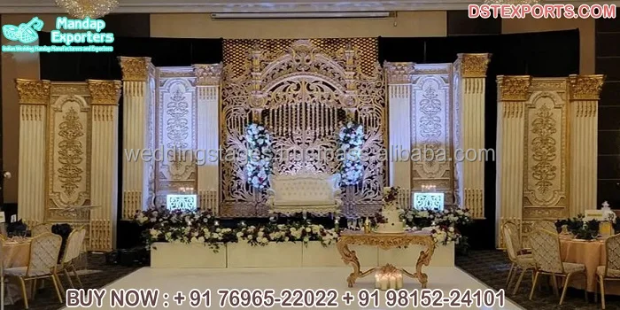 Muslim Wedding Walima Ceremony Stage Decor Moroccan Wedding Theme FRP ...