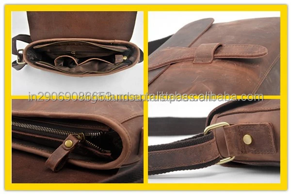 Men's Genuine Leather Shoulder Bag Casual Messenger Bags Man Handbag Messenger Side Bag Men's ...