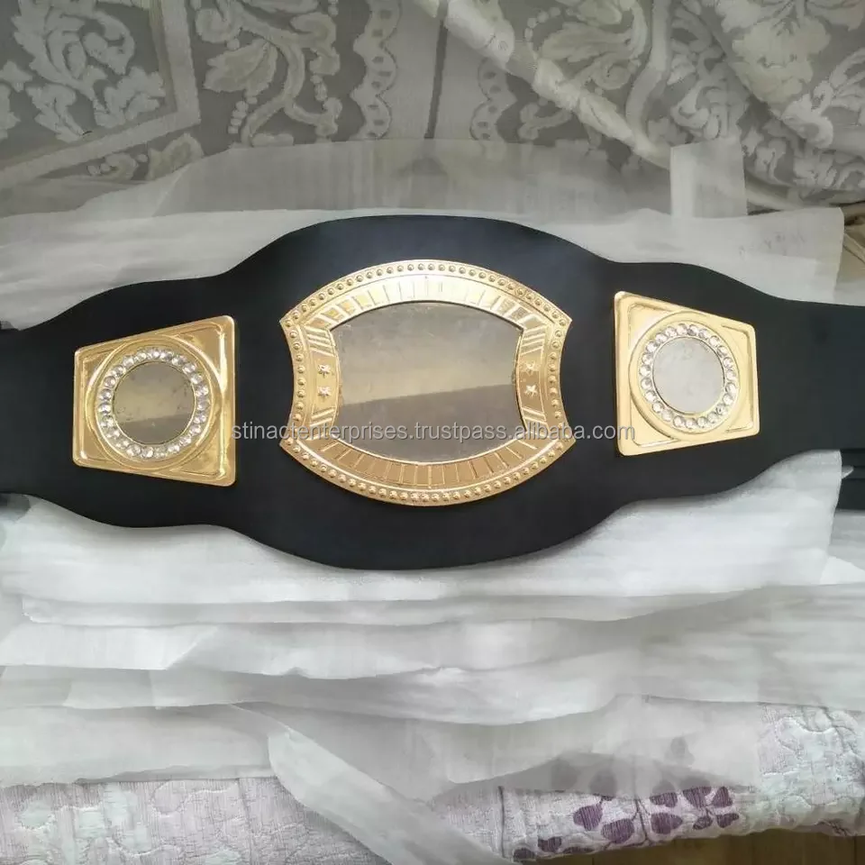 Manufacturer Custom Champion Belt Heavy Duty Big Gold Metal Plate ...