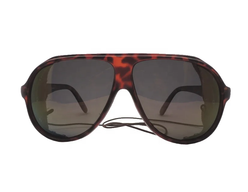 Aviation Designer Sunglasses with Leather Side Shields