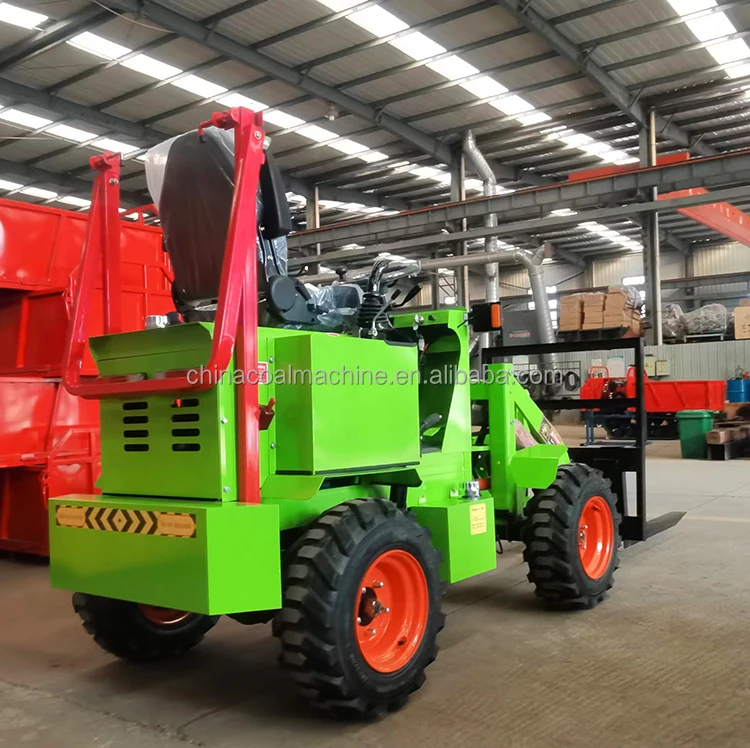 Earth-moving Construction Mini Loader Bucket Front 4 Wheel Front End ...