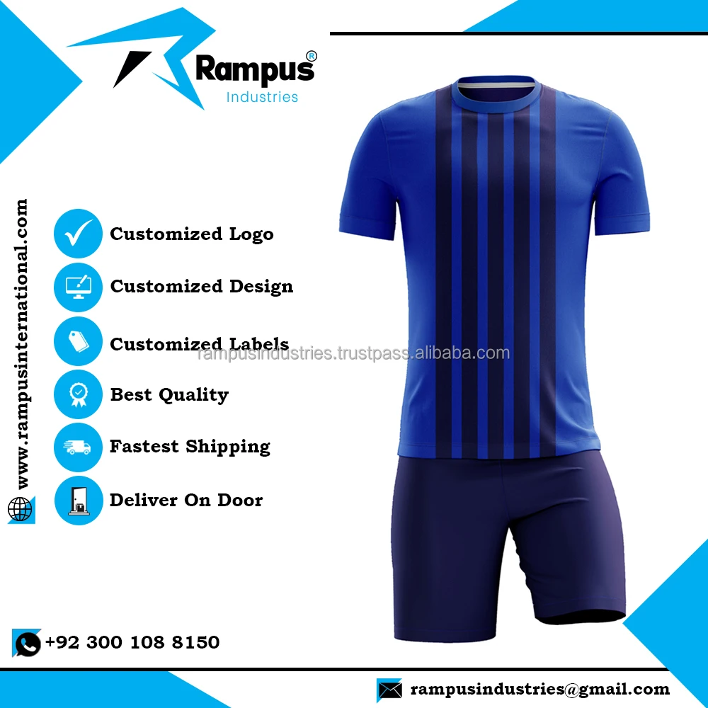 Men Sports Wear Kit Set Custom Sublimation Accept Customized Logo for ...