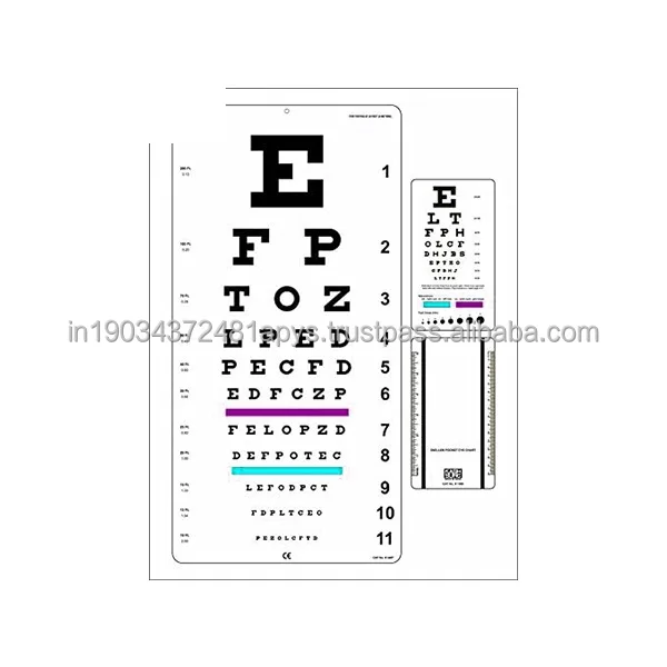 Science & Surgical Ophthalmic Equipment Snellen Eye Chart Visual Acuity ...