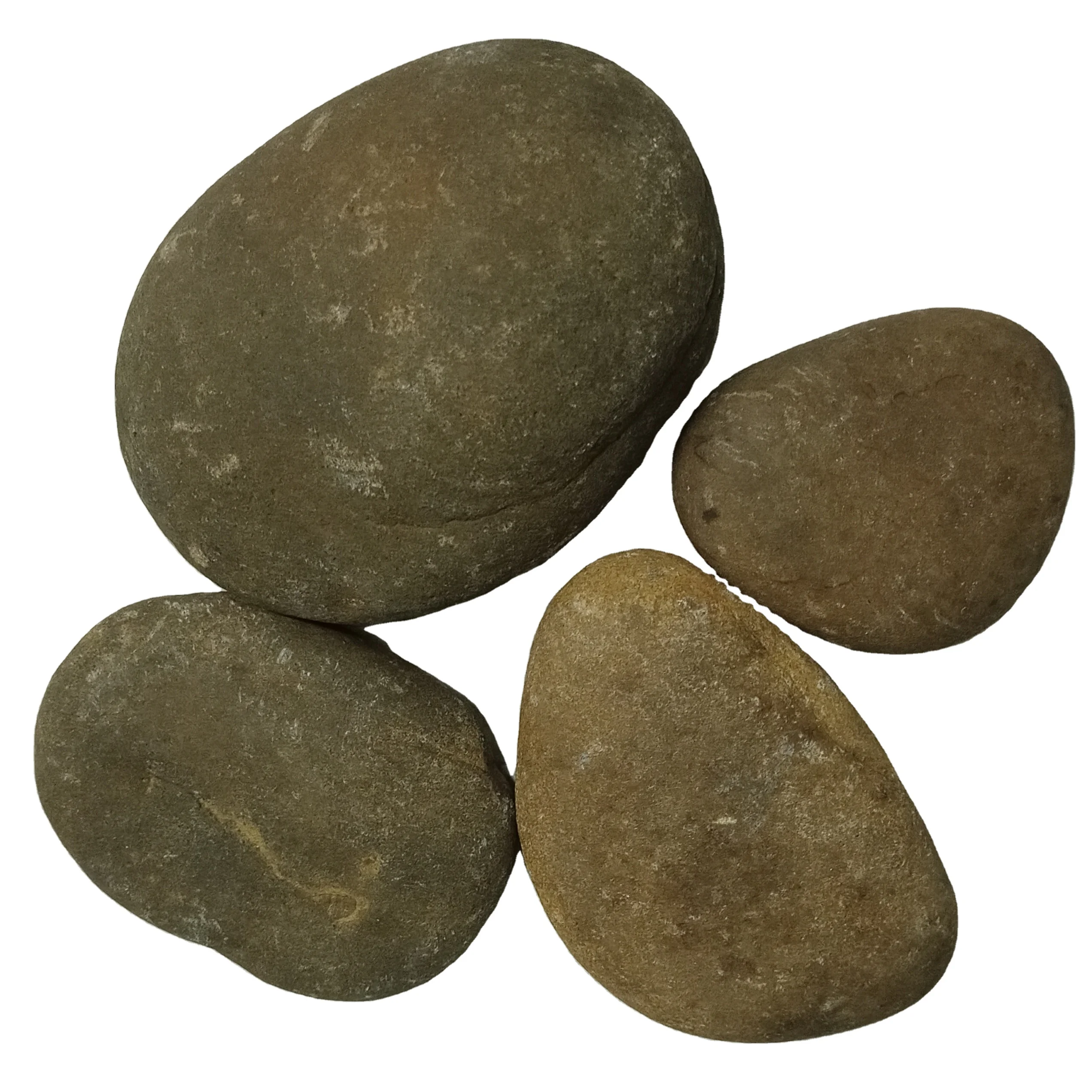 Flar and Big Round Smooth Polish River Rock Stone Pebbles