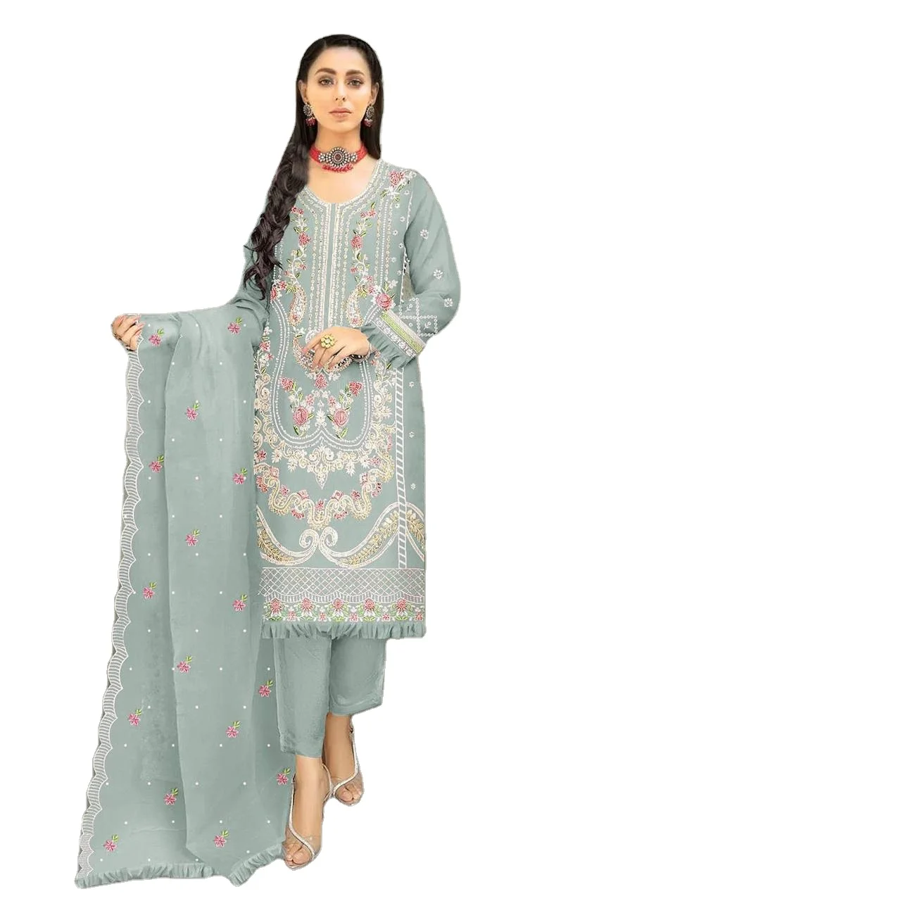 Pakistani Shalwar Kameez Women Dress 3 piece Ladies Anarkali Salwar ...