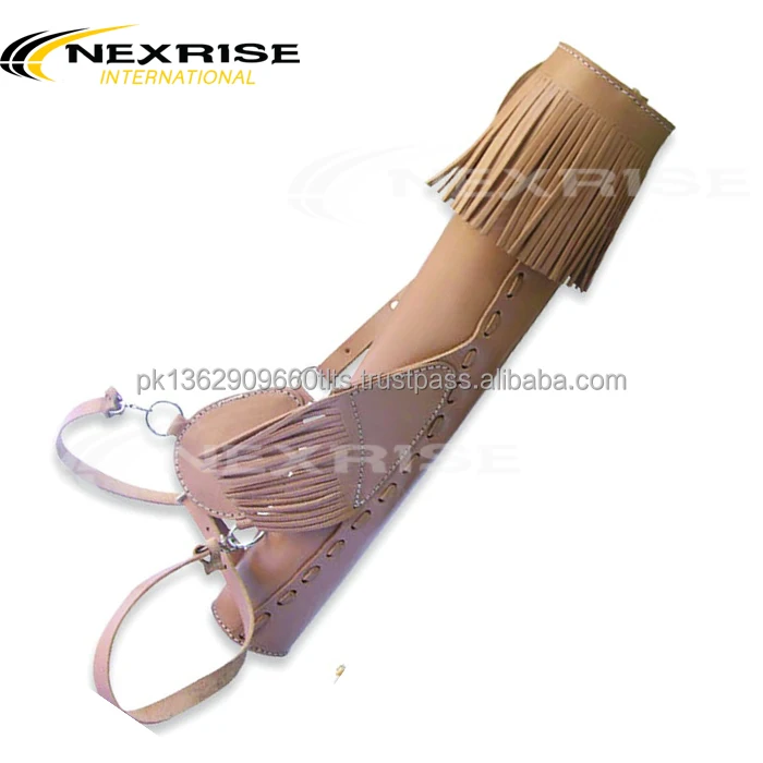 Traditional Archery Arrow Quiver Leather Shoulder Back Quiver For ...