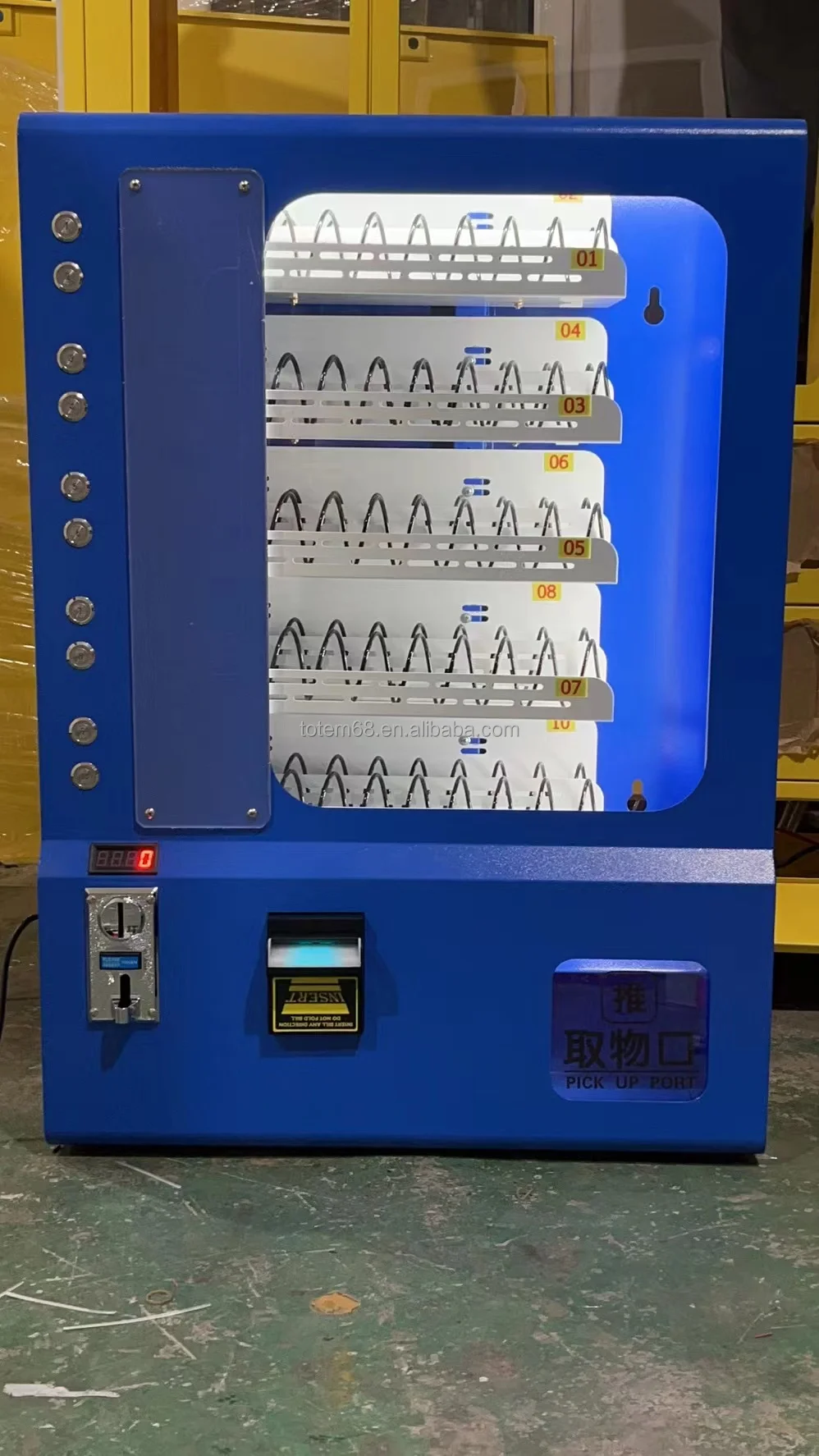 Wall Mounted Small Reverse Vending Machines Coin Operated Vending ...