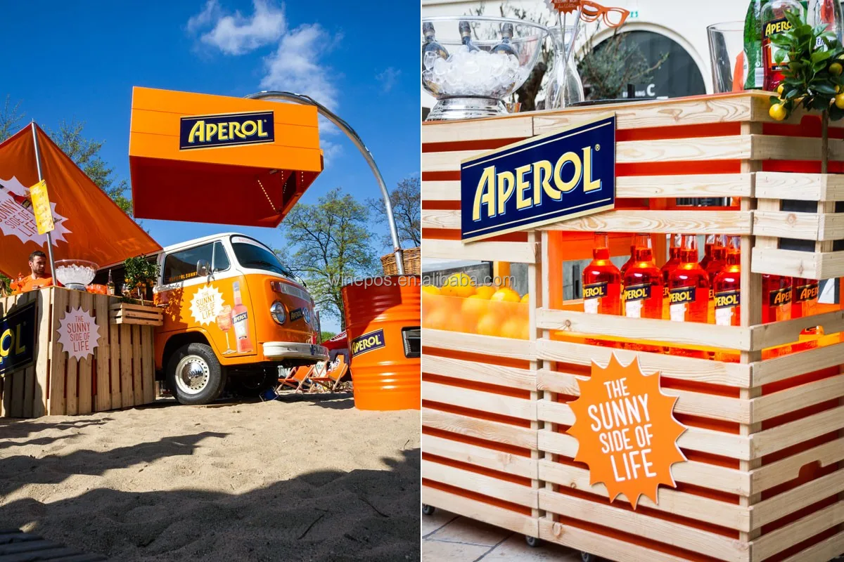 Aperol Spritz POS Aperol Promotion Items - Waterproof & Customizable