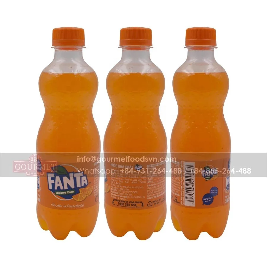 Wholesale 390ml X 24 Bottles Fanta Orange Soft Drink Best Price Carbonated Fruity Flavor Soda ...