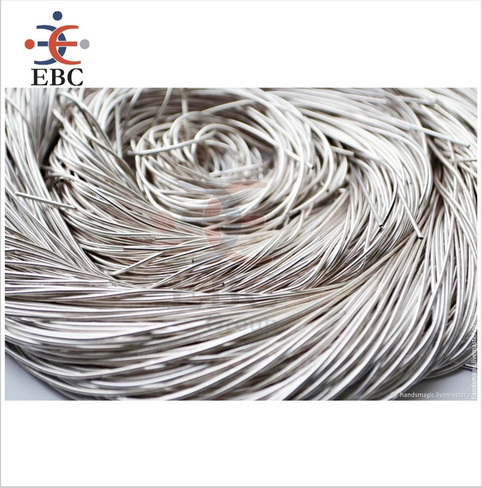 Bullion Wire French Wire Silver Metallic Gimp Wire Badges Machine Made ...