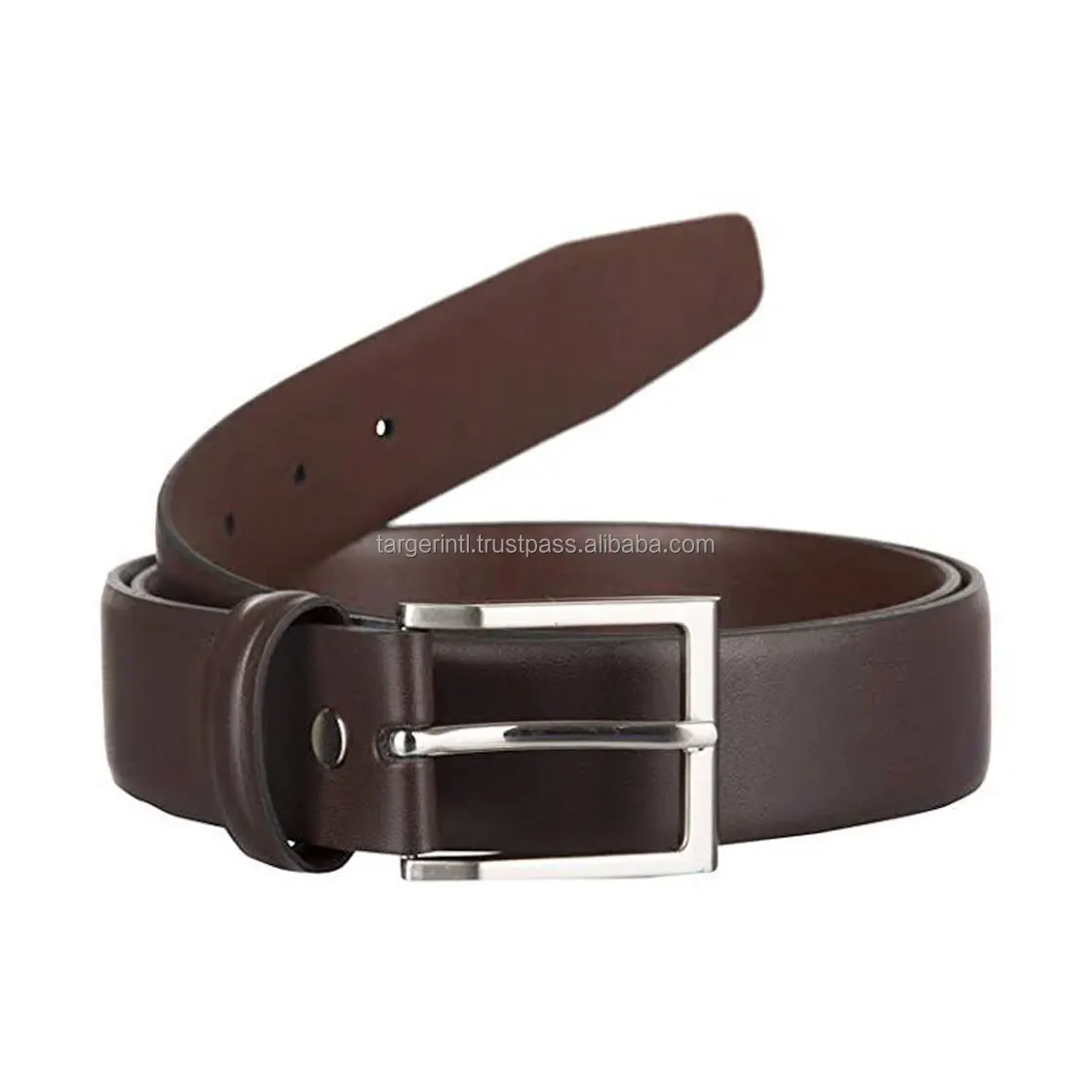 Latest Design Reversible Clip Double Color Genuine Leather Belt Brown ...
