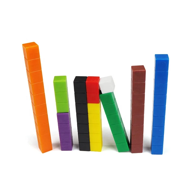 Plastic Cuisenaire Rods 1-10CM Montessori Math Rods math learning ...