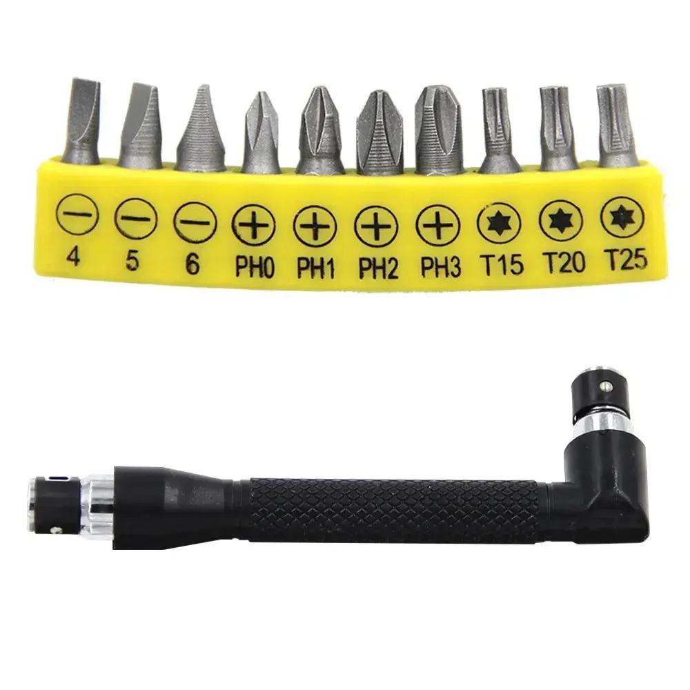 L-shaped 1/4 Hexagonal Screwdriver Bit 90 Degree Double Head Handle ...