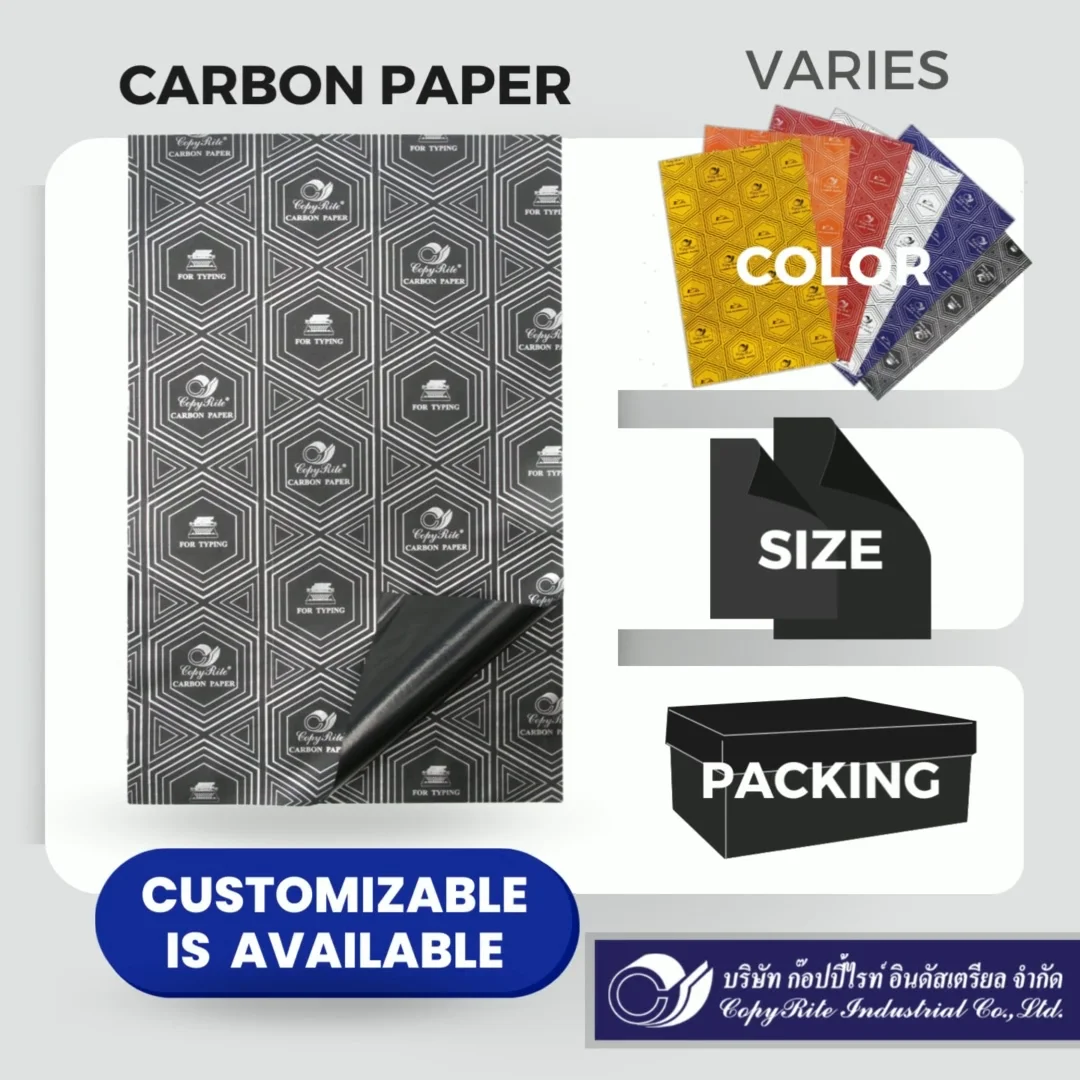 Black Carbon Paper 21 X 33 Cm 100 Sheets/box Typewriter Dark Color For ...