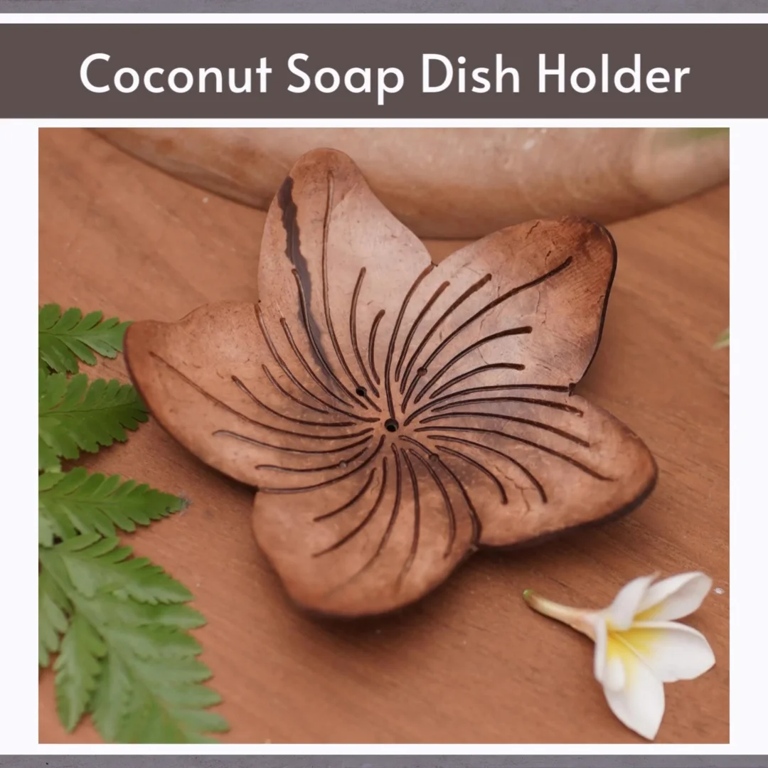 Eco-friendly Natural Flower Shaped Coconut Shell Soap Dish - Buy ...