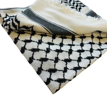 Árabe Keffiyeh Shemagh Original Palestina Bufanda Kufiya Arafat Algodón ...