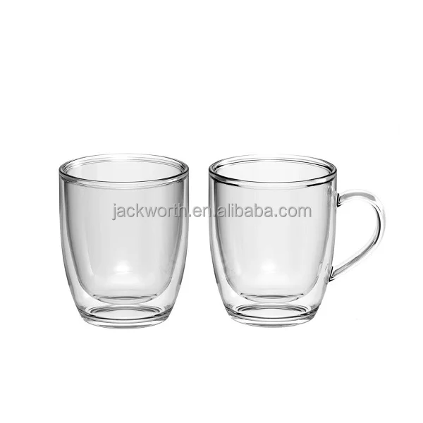 Double Walled Clear Acrylic Plastic Mug - Perfect for Parties